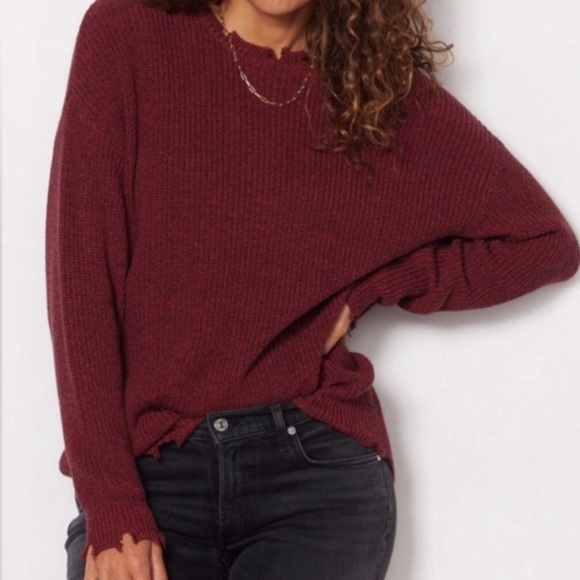 pistola | Sweaters | Nwt Pistola Eva Distressed Pullover | Poshmark